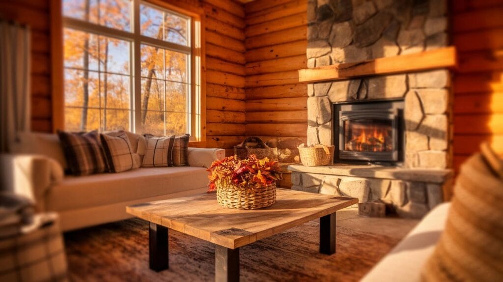 Create Cozy Rustic Cabin Interiors with Natural Materials